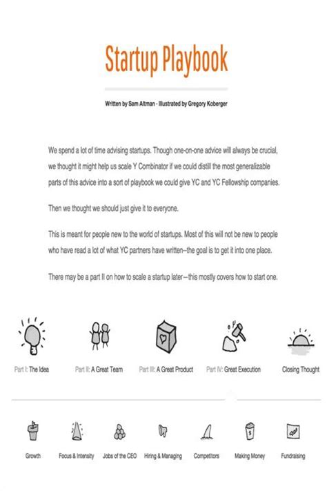 Startup Playbook Chapter Summary | Sam Altman