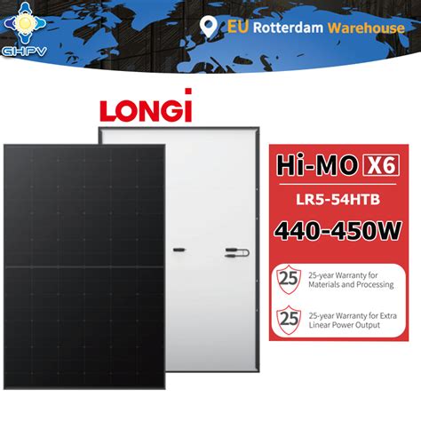 Longi Solar Hi Mo X Scientists Lr Htb Full Black EU Stock W W W W W Mono