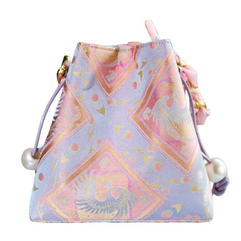 Bucket Bag Peacock Falling Treasure Pattern Atelierjin