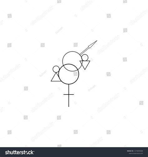Biological Symbols Male Female Showing Sexology Stock Vector Royalty Free 1274899468