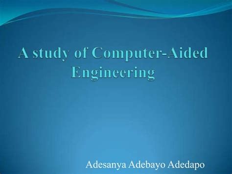 The Computer Aided Design Concept In The Concurrent Engineering Context Pdf Computing