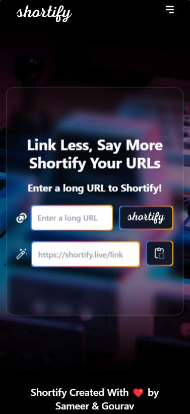 GitHub Samunicode Shortify Shortner Shortify Live Is A Website Built Using PHP And SQL
