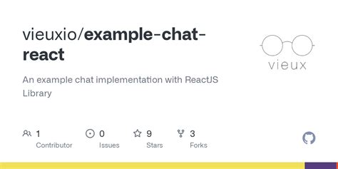 GitHub Vieuxio Example Chat React An Example Chat Implementation With ReactJS Library