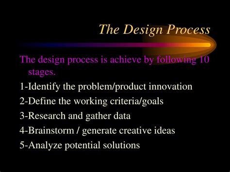 PPT The Design Process PowerPoint Presentation Free Download ID