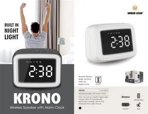 Black Bluetooth Speaker With Alarm Clock At Piece In Chennai ID
