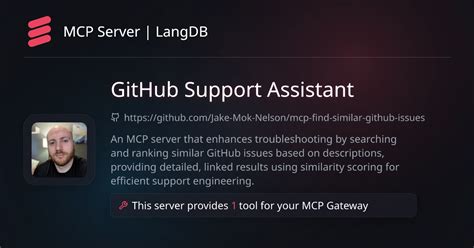 Github Support Assistant Langdb
