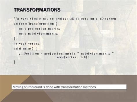 introduction to 3d and shaders ppt