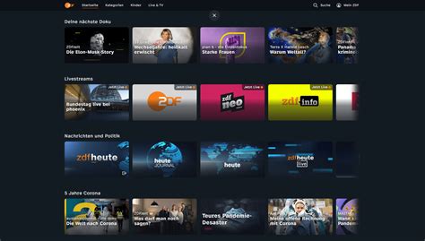 Neu Und Modern Zdf Startet Komplett überarbeitetes Streaming Portal