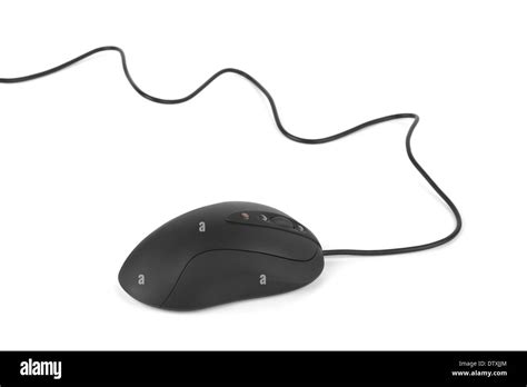 Computer Mouse And Cable Stock Photo Alamy