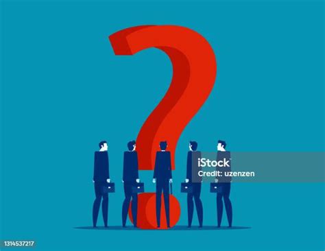물음표가 있는 팀이 전략 미래 경로에 대해 논의했습니다 고객에 대한 스톡 벡터 아트 및 기타 이미지 고객 기업 문화 기업 비즈니스 Istock