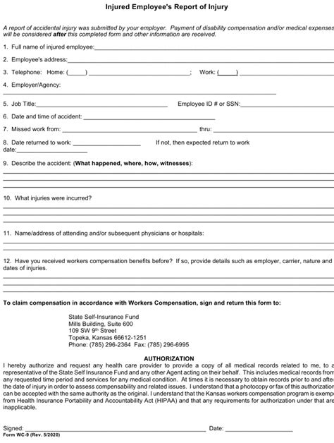 Professional Work Injury Report Form Template Excel Sample Stableshvf