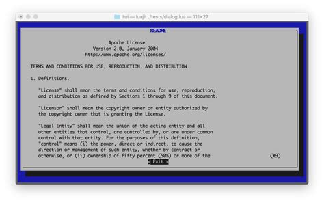 Ltui V17 Released A Cross Platform Terminal Ui Library Based On Lua