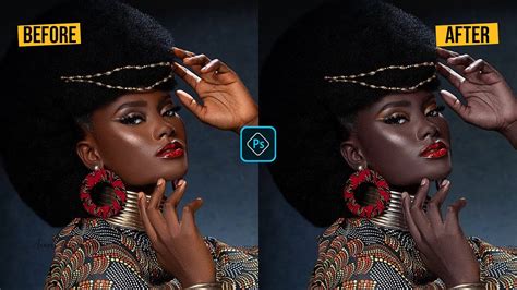 Create Dark Rich Tone Skin Color Grading Tutorial In Photoshop With