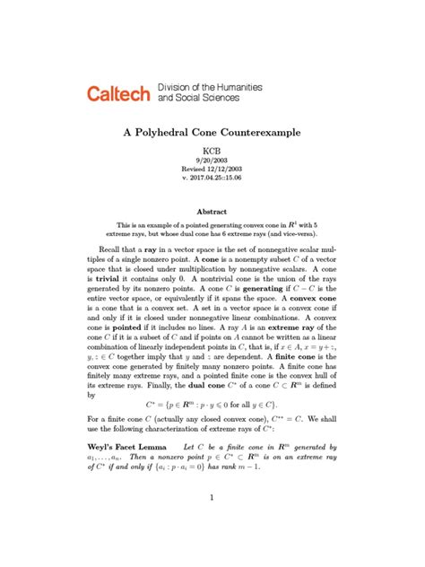 Cone Example Pdf Algebra Linear Algebra