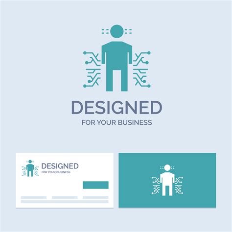 Sensor Body Data Human Science Business Logo Glyph Icon Symbol For Your Business Turquoise