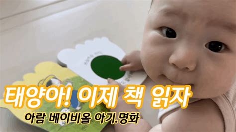 육아브이로그 고민끝에 산 태양이 책 아람 베이비올 아기 배밀이 시작 닭안심 이유식 큐브 만들기 큐브 공장 돌리기