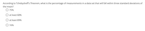 Solved According To Tchebysheffs Theorem What Is The Solved According To Tchebysheffs Theorem What Is The