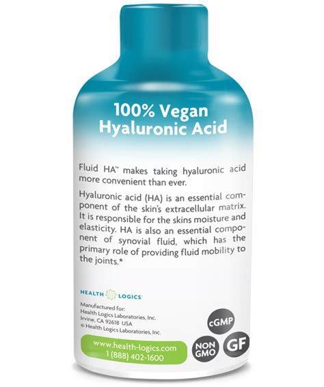Fluid Ha Liquid Hyaluronic Acid 180 Ml Health Logics
