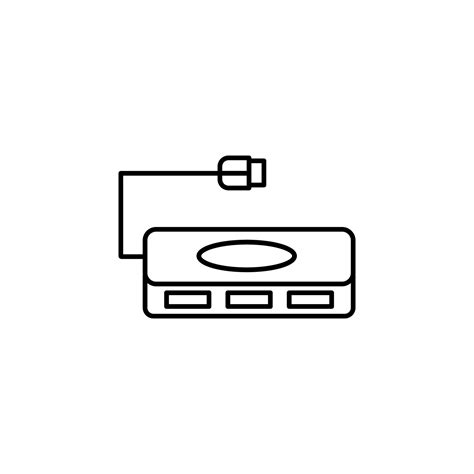 Gadget Usb Hub Vector Icon 22581425 Vector Art At Vecteezy