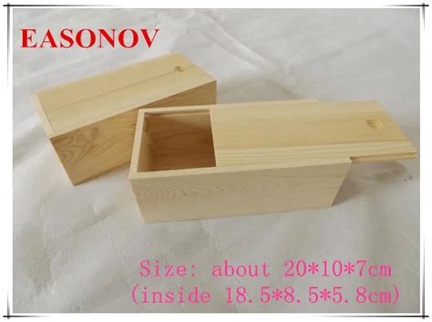 Easonov 직사각형 나무 상자 20x10x7cm 가는 작은 나무 상자 보석 보관 상자 나무 선물 상자보관함 And 쓰레기통 Aliexpress