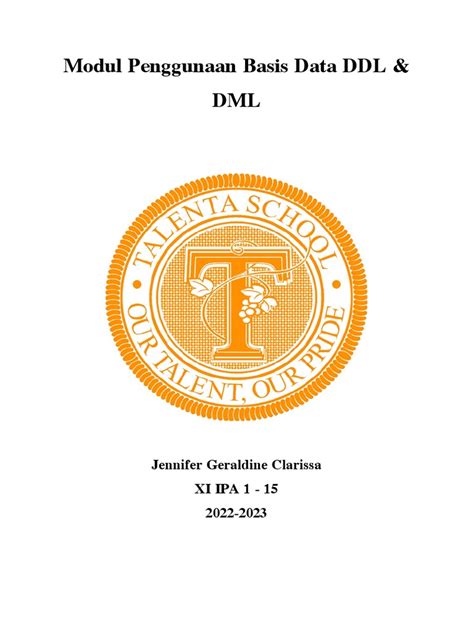 tutorial basis data ddl and dml pdf
