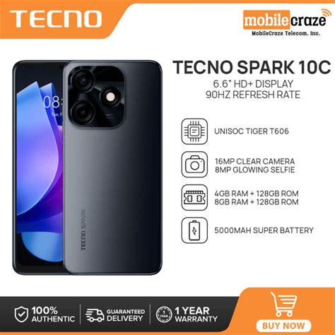 Tecno Spark C Smartphone Gb Gb Gb Gb Unisoc Tiger T Hd Display Hz