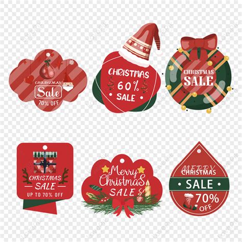 크리스마스 선물 라벨 Png 일러스트 및 벡터 이미지 무료 다운로드 Lovepik