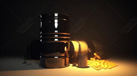 만화 스타일 3d 렌더링 그림 오일 배럴 연료 펌프 노즐 및 돈 배경을 사용하여 석유 주가의 현금 개념 탐색 만화 배경
