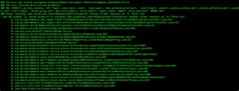 Bug Some Errors In Master Log · Issue 1988 · Apachedolphinscheduler