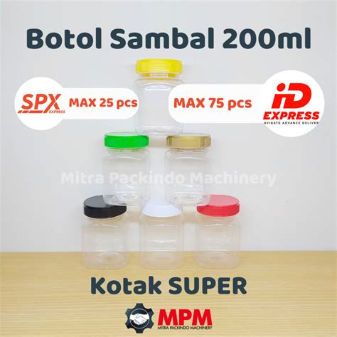 Jual Botol Sambal 200 Ml Botol Sambel Toples Sambal Toples Sambel 200ml Kotak Super
