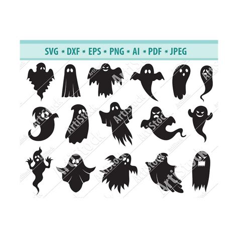 Ghosts Svg Halloween Svg Ghosts Clipart Ghosts Cut Files Inspire Uplift