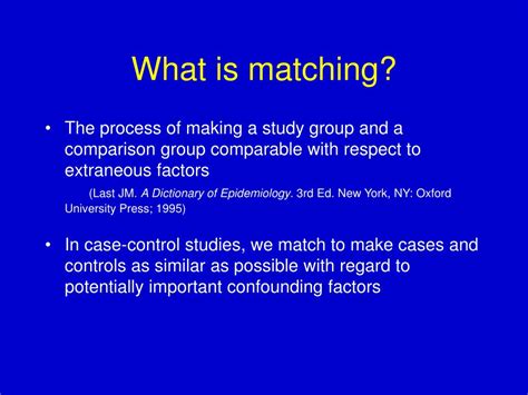 ppt matching in case control designs powerpoint presentation free