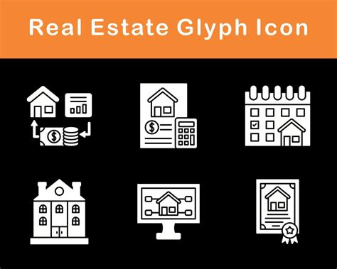 Real Estate Vector Icon Set 20643631 Vector Art At Vecteezy