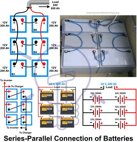 Connect Batteries In Series Diagram Parallel And Series Batt