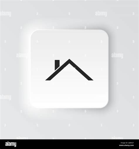 Rectangle Button Icon Roof Button Banner Rectangle Badge Interface For Application Illustration