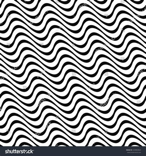 Monochrome Seamless Wave Pattern Stock Vector 329082824 Shutterstock
