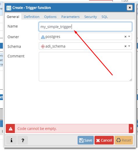 Dimensi Tutupbotol Create A Very Simple Trigger In Pgadmin 4 Postgresql