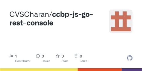 Github Cvscharanccbp Js Go Rest Console
