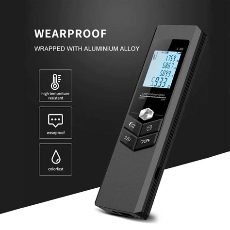 80m 120m Two Way Laser Rangefinder Usb Rechargeable High Accuracy Portable Distance Meter