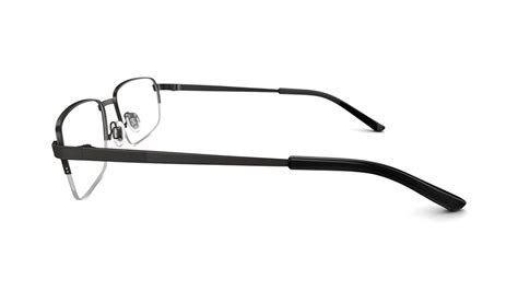 Specsavers Mens Glasses Flexi 134 Gunmetal Rectangle Metal Stainless Steel Frame 459
