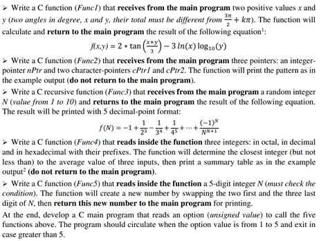 Solved Зп Write a C function Funcl that receives from Chegg