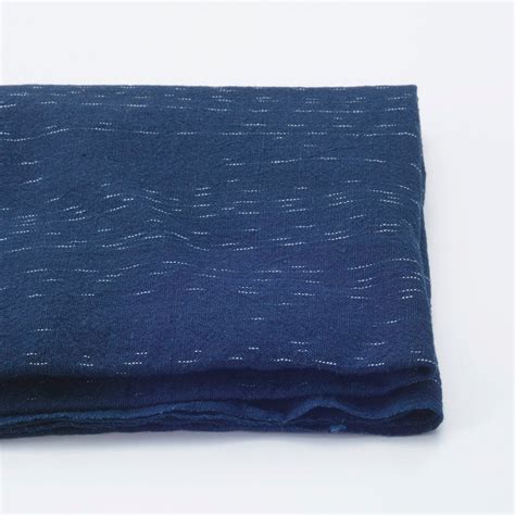 Japanese Indigo Kasuri Fabric Kosame Shima Drizzle Stripes Bansyo