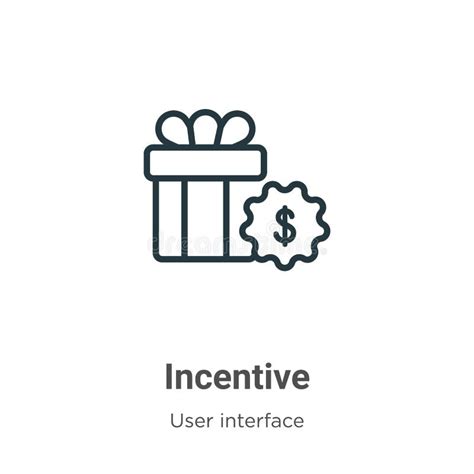 Incentive Outline Vector Icon Thin Line Black Incentive Icon Flat Vector Simple Element