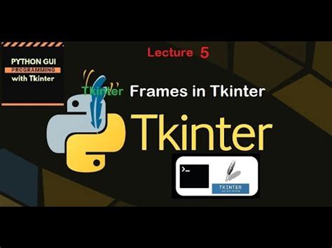 Frames In Tkinter Tkinter GUI Tutorial For Beginners YouTube