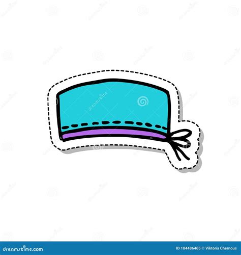 Surgical Cap Doodle Icon Stock Illustration Illustration Of Help