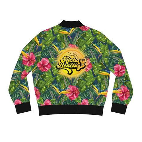 Hawaiian Jacketvintage Bomber Jacket Aloha Beaches Sold By Albertine