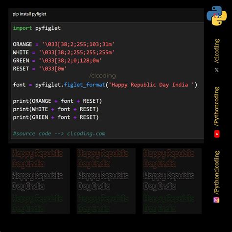 Happy Republic Day India Python Coding