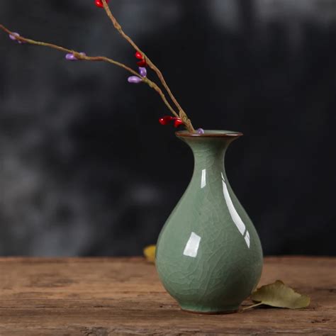 Керамическая ваза Longquan Celadon винтажное украшение фарфор домашний интерьер гидропоника
