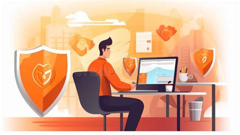 Protecting Digital Privacy The Significance Of World Data Protection Da Stock Illustration