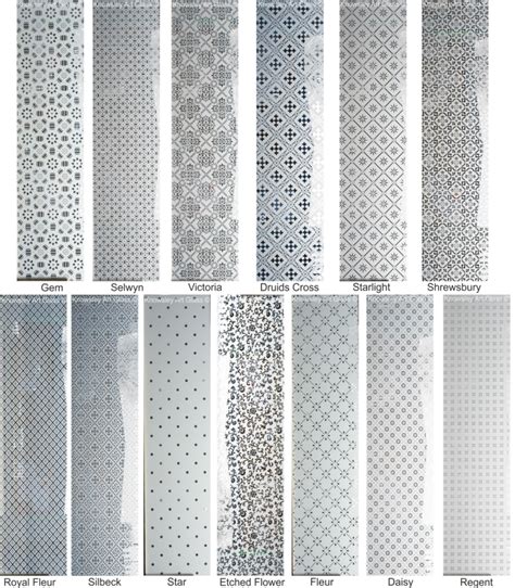 Frosted Glass Patterns Privacy Window Film Electrostatic Adhesive